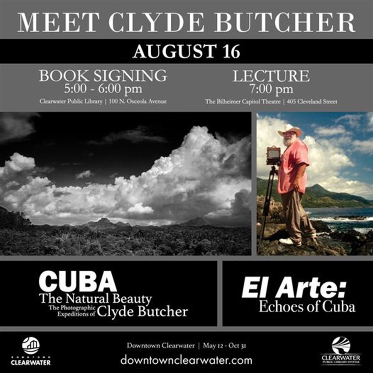 Clyde Butcher Lecture and Book Signing - City of Clearwater